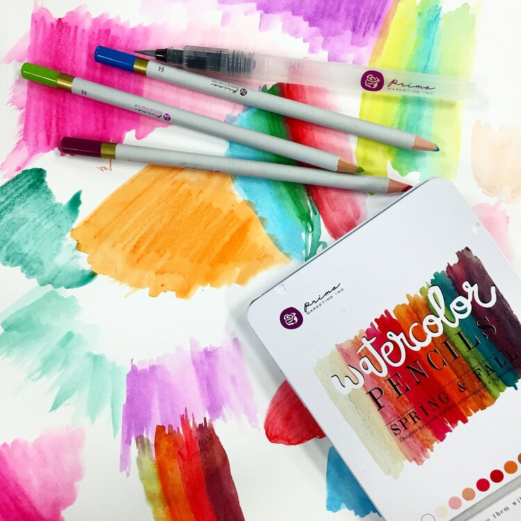 Prima Watercolor Pencils - Project Idea - Scrapbook.com