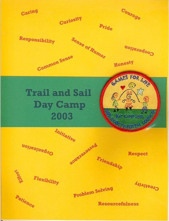 Day Camp Title page - Project Idea - Scrapbook.com