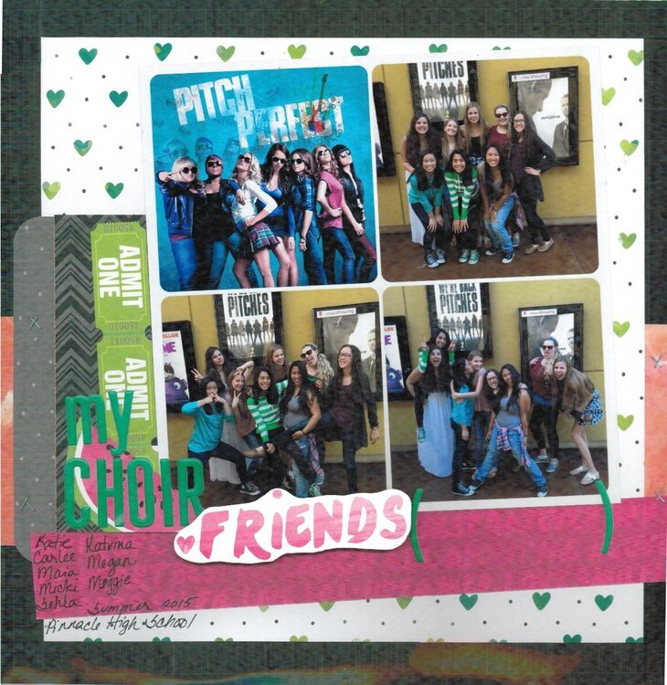 My Choir Friends - Bo Bunny - Project Idea - Scrapbook.com
