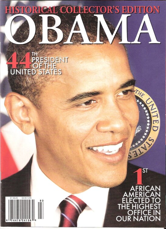 Historical Collector's Edition "Obama" - Project Idea - Scrapbook.com