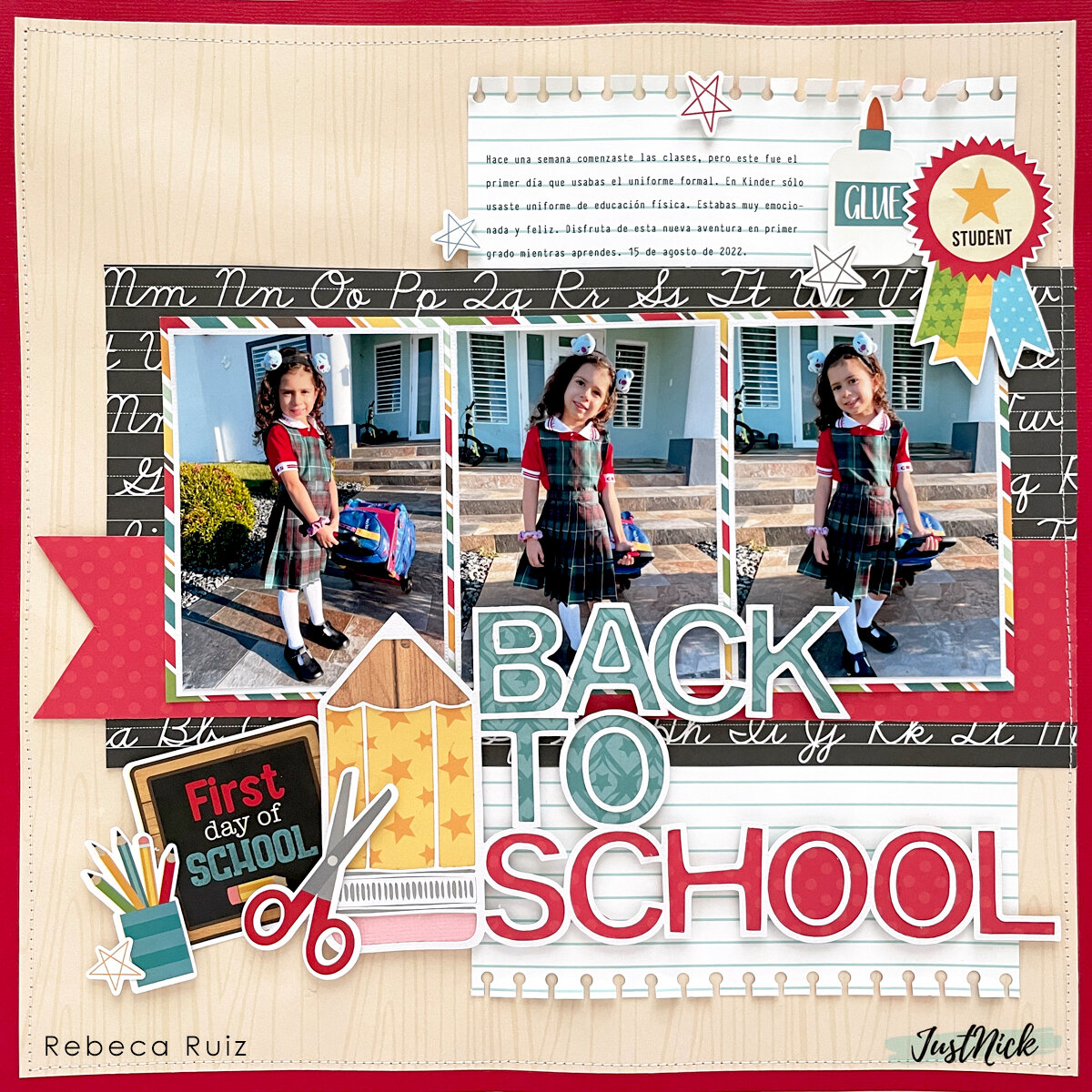 Back To School Layout - Project Idea - Scrapbook.com