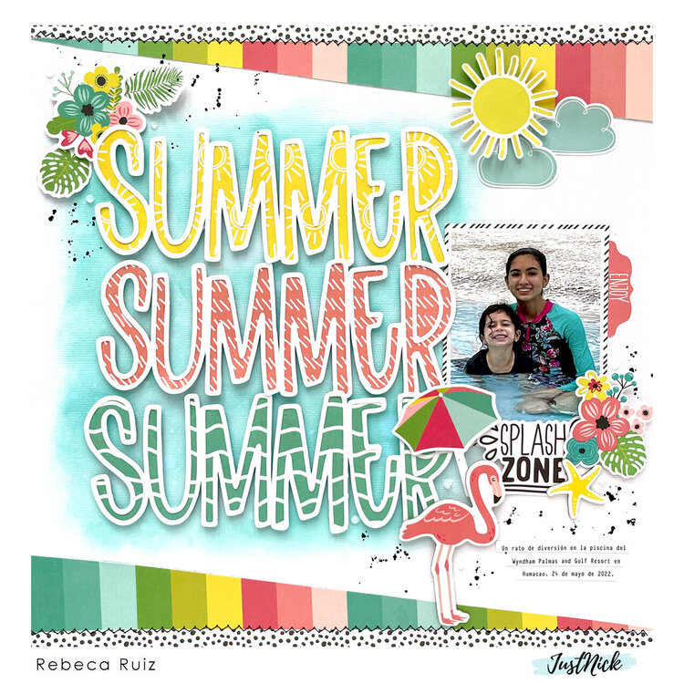Summer Layout - Project Idea - Scrapbook.com