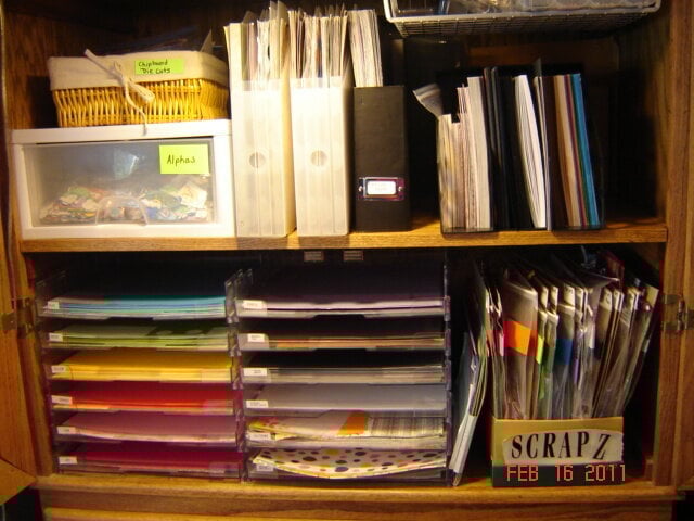 AFTER - Vertical & Horizontal Paper Storage - Project Idea - Scrapbook.com