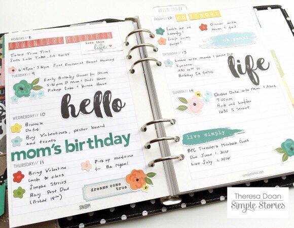 Carpe Diem Life in Color Planner Layouts - Project Idea - Scrapbook.com