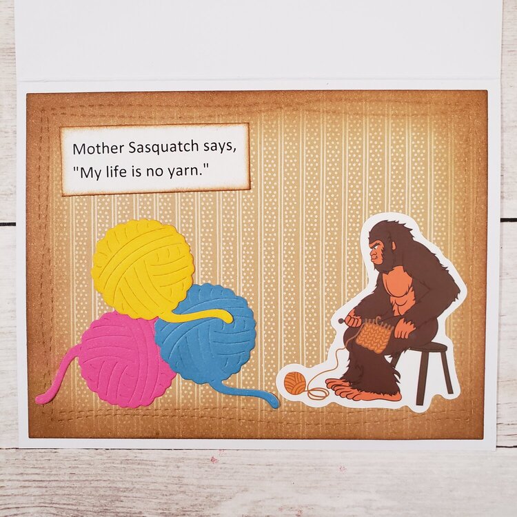 May Sasquatch Card - Project Idea - Scrapbook.com
