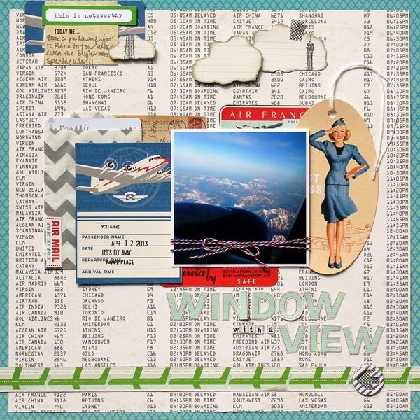Window with a View- May Little Red Scrapbook Kit - Project Idea ...