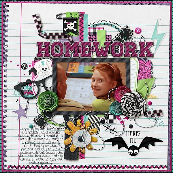 Homework Makes Me Batty - Project Idea - Scrapbook.com