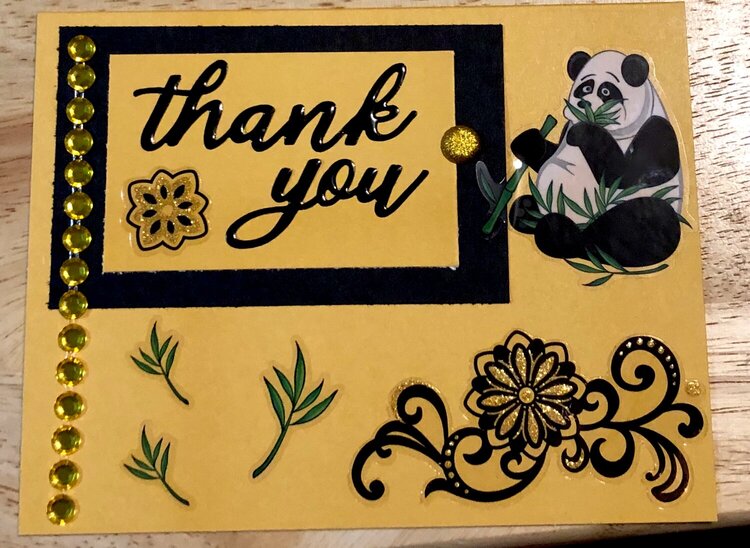 Thank you panda bear card - Project Idea - Scrapbook.com