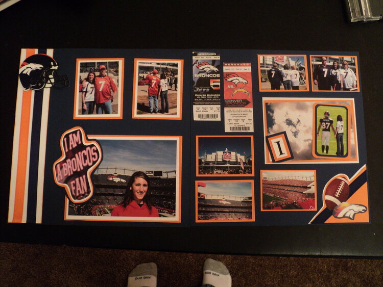 I am a Broncos Fan! - Project Idea - Scrapbook.com