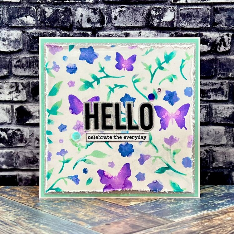 Watercolor Spring Stencil - Project Idea - Scrapbook.com