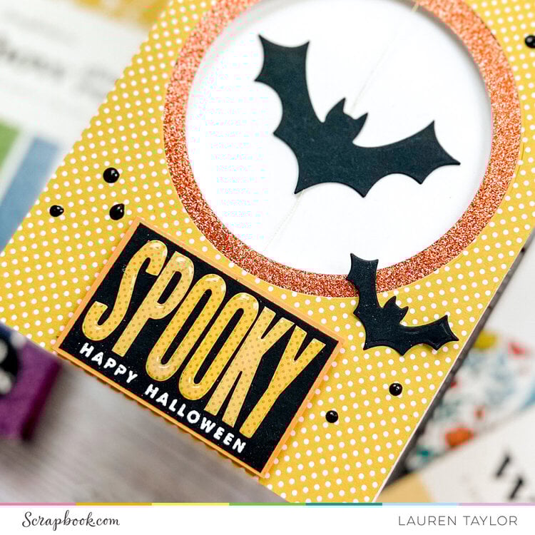 Spooky Bat Spinner Halloween Card - Project Idea - Scrapbook.com