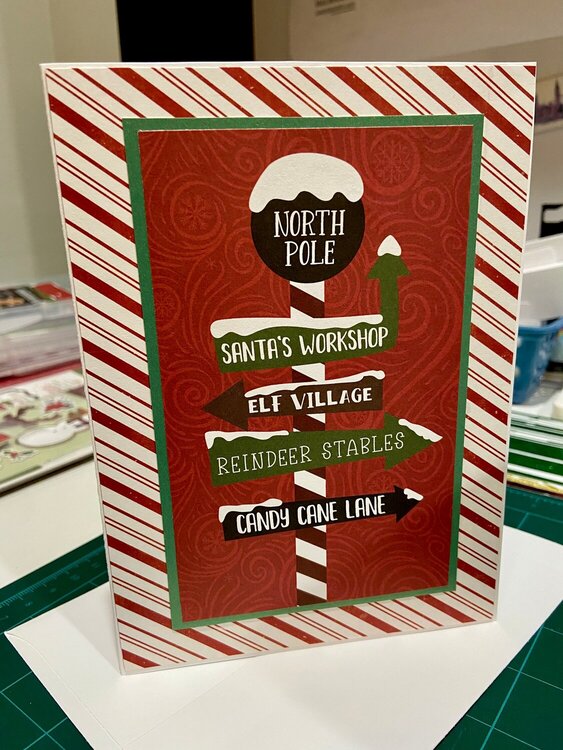 North Pole card - Project Idea - Scrapbook.com