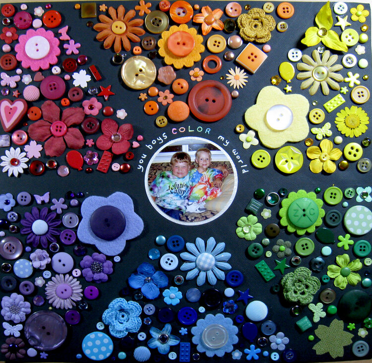 you boys COLOR my world - Project Idea - Scrapbook.com