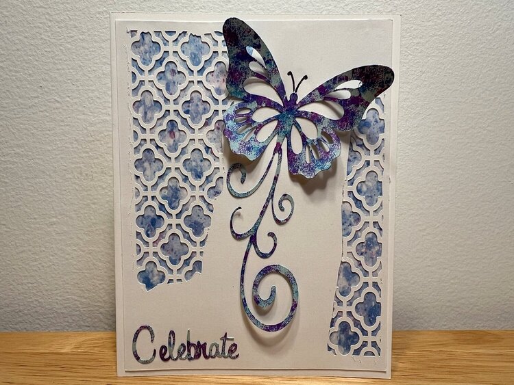Cutaway Card butterfly lattice - Project Idea - Scrapbook.com
