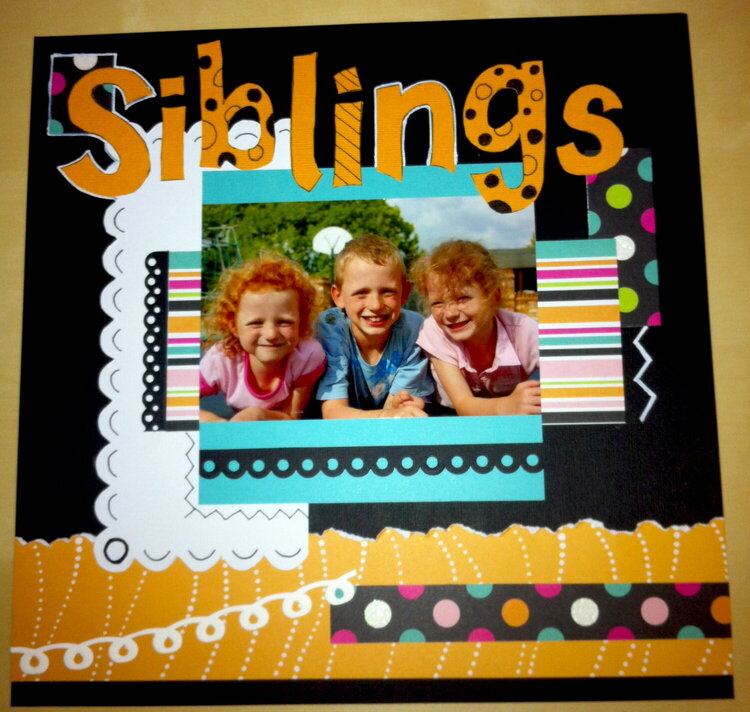 Siblings - side 1 - Project Idea - Scrapbook.com