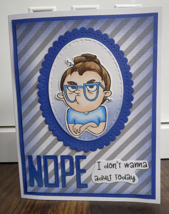 Nope (Adulting) card - Project Idea - Scrapbook.com
