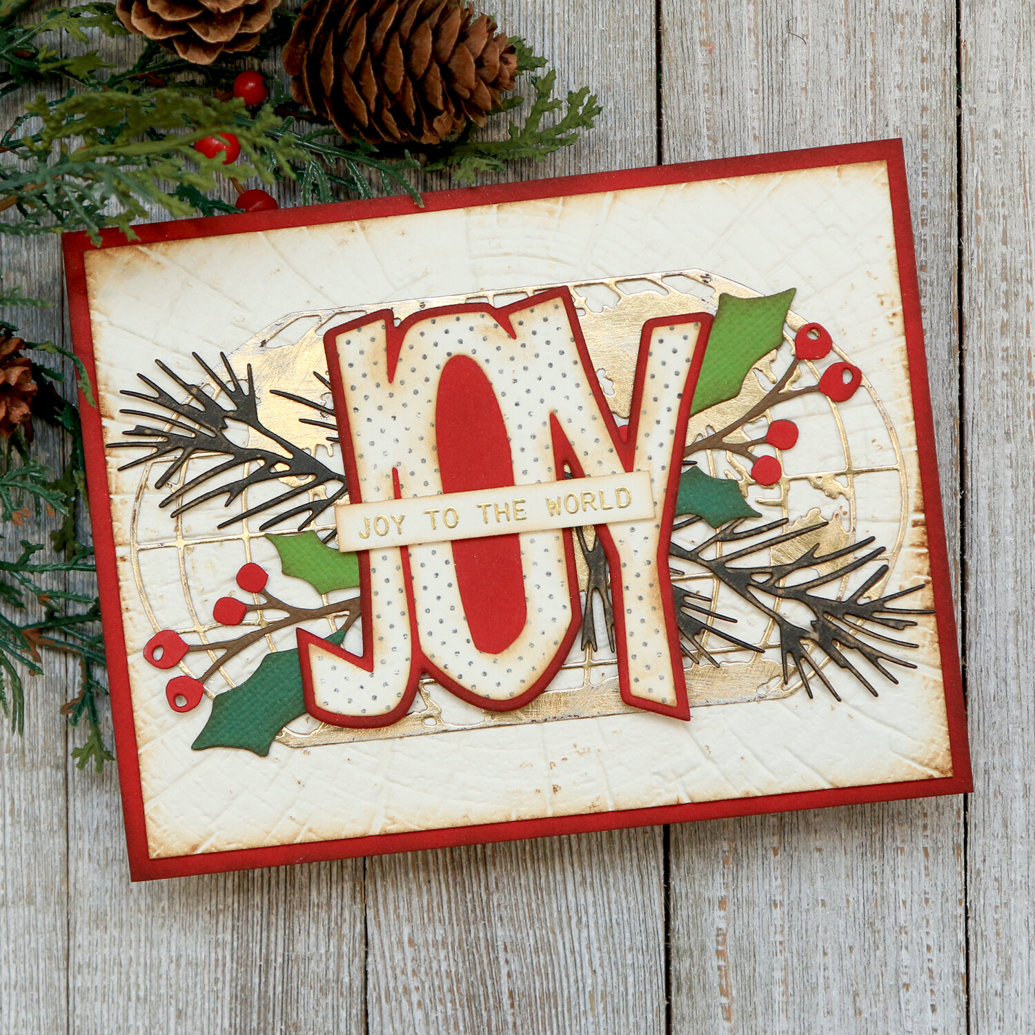 Joy To The World Christmas Card - Project Idea - Scrapbook.com