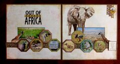Scrapbook Customs African Safari Elephant Paper