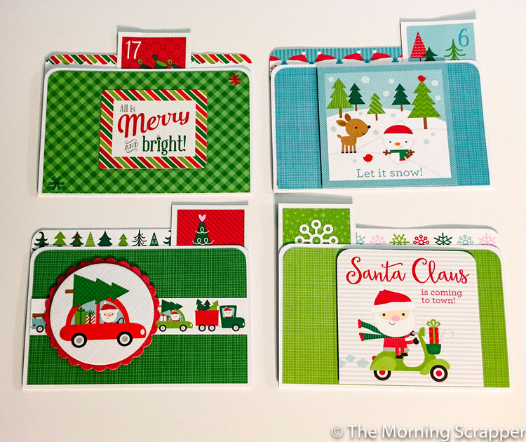 Holiday countdown file folders - Project Idea - Scrapbook.com