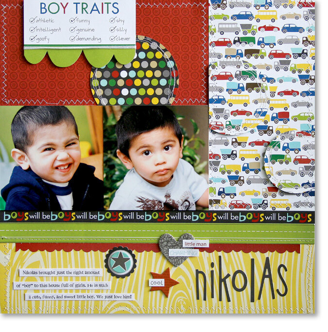 Boy Traits - Project Idea - Scrapbook.com