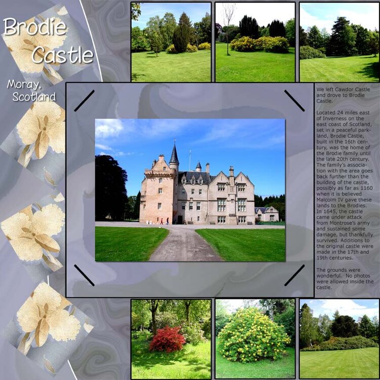 Brodie Castle, Scotland - Project Idea - Scrapbook.com