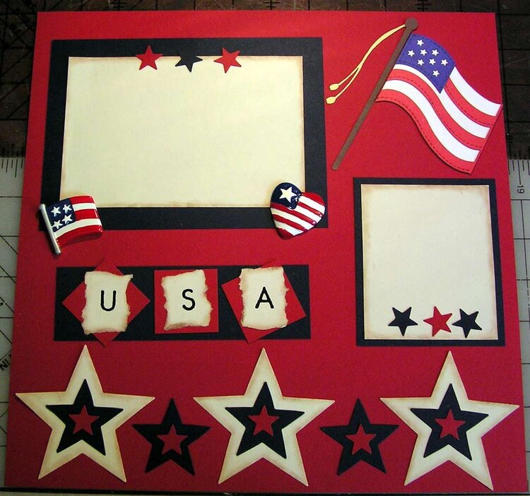 USA Patriotic Page - Project Idea - Scrapbook.com