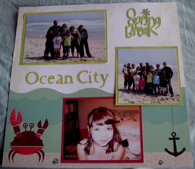 Spring Break Ocean City Layout - Project Idea - Scrapbook.com
