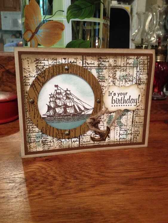 Nautical Birthday Card - Project Idea - Scrapbook.com