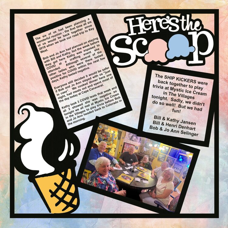 128/275 Here's the Scoop - Project Idea - Scrapbook.com