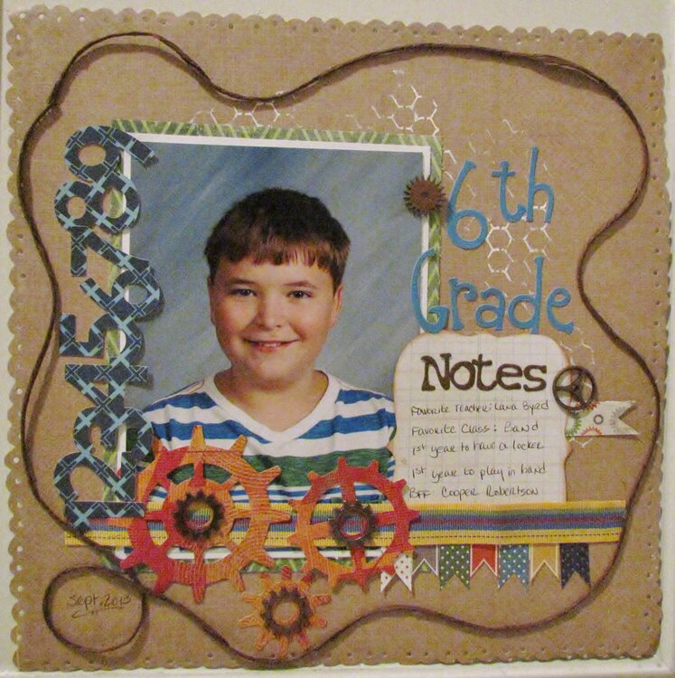 6th Grade Notes - Project Idea - Scrapbook.com
