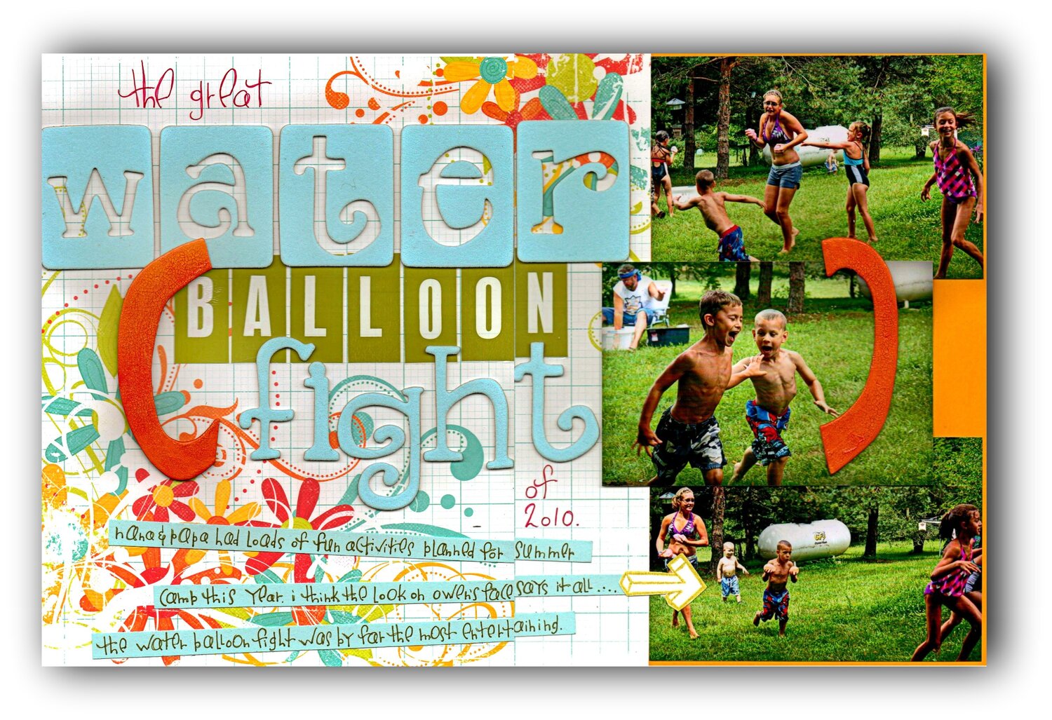 Water Balloon Fight - Project Idea - Scrapbook.com