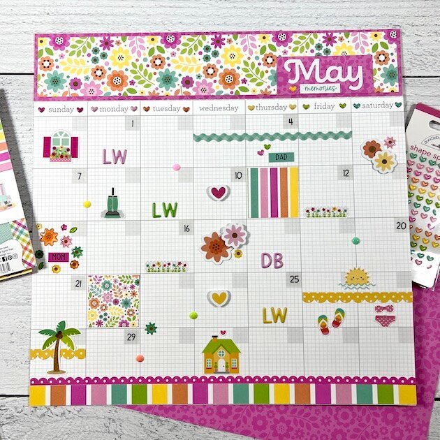 May Calendar Scrapbook Layout - Project Idea - Scrapbook.com