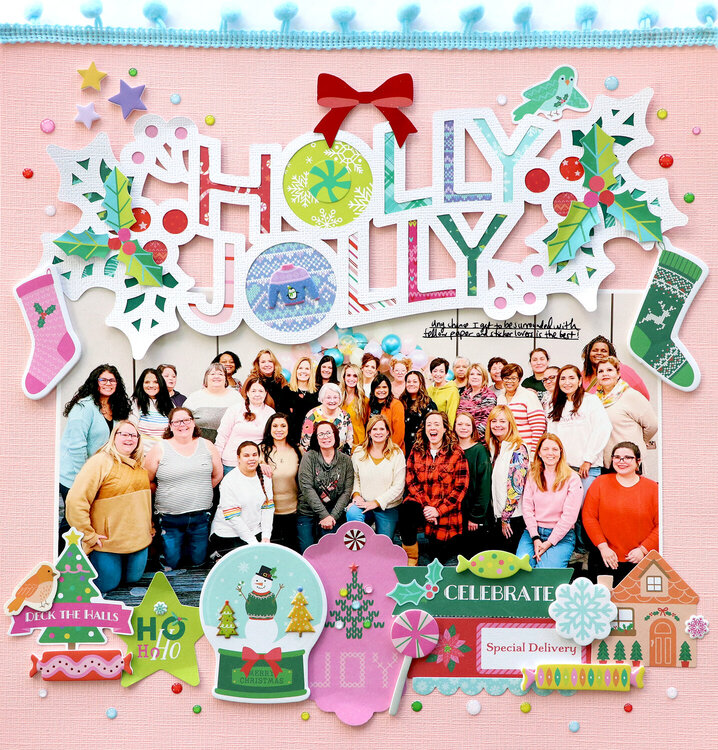 Holly Jolly Layout by Paige Evans - Project Idea - Scrapbook.com