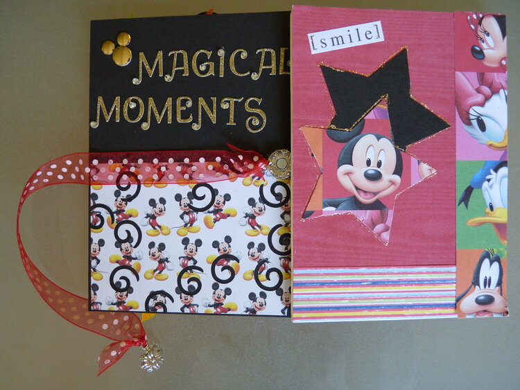 Disney mini album front and back cover - Project Idea - Scrapbook.com