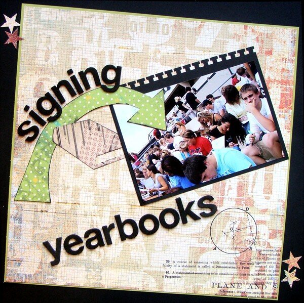 Signing Yearbooks - Project Idea - Scrapbook.com