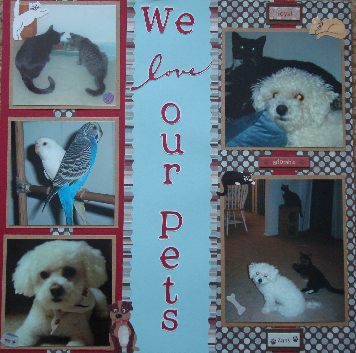 We Love Our Pets - Project Idea - Scrapbook.com
