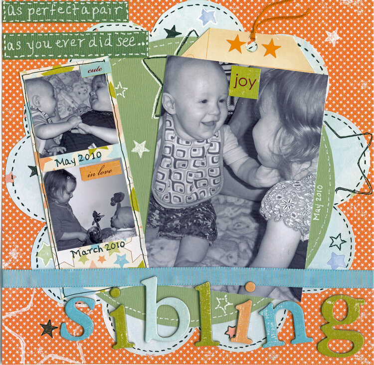 Sibling Revelry - left page - Project Idea - Scrapbook.com