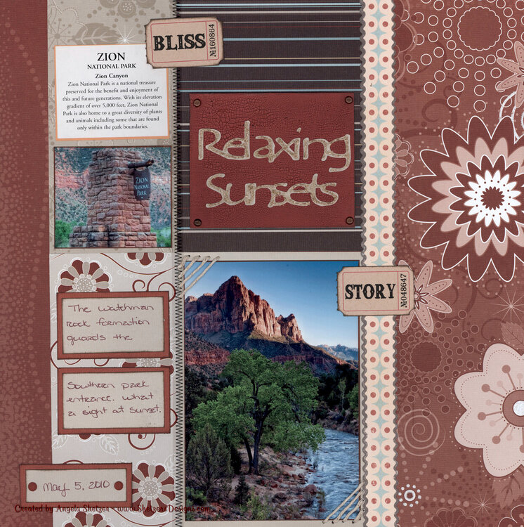 RELAXING SUNSETS - Project Idea - Scrapbook.com