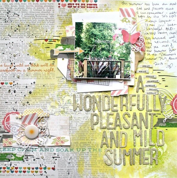 A Wonderfully Pleasant and Mild Summer - Project Idea - Scrapbook.com