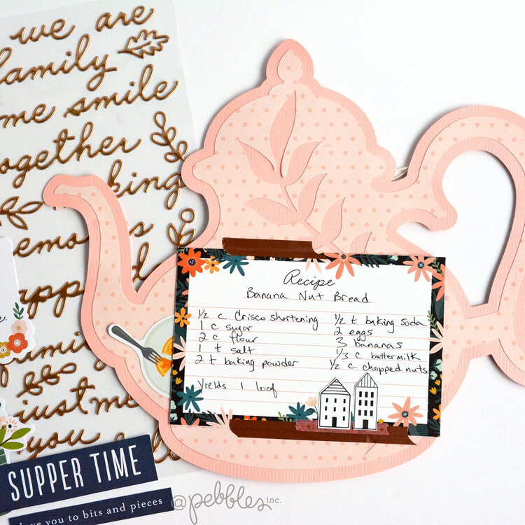 Teapot shaped mini recipe album - Project Idea - Scrapbook.com