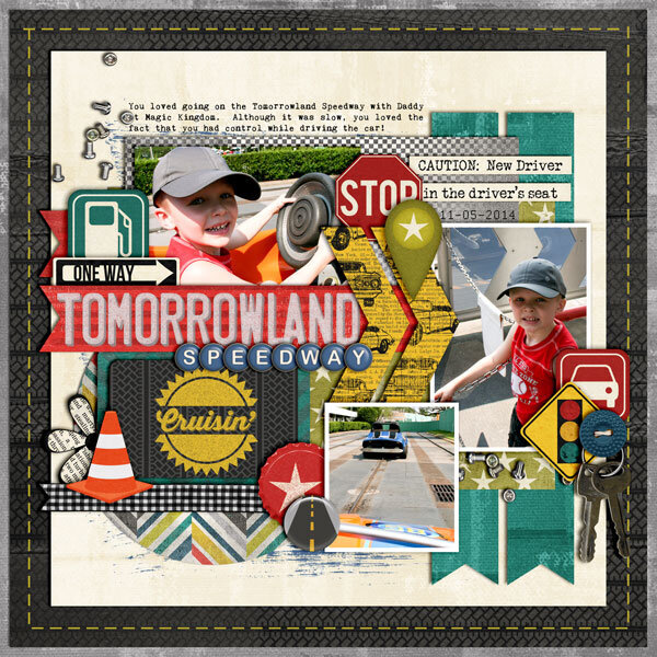 Tomorrowland Speedway - Project Idea - Scrapbook.com