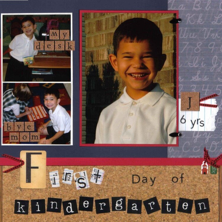 First Day of Kindergarten - Project Idea - Scrapbook.com