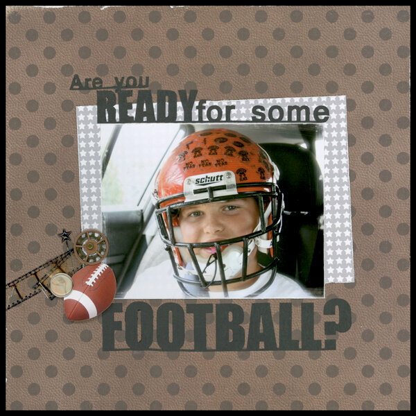Are you ready ... for some football? - Project Idea - Scrapbook.com