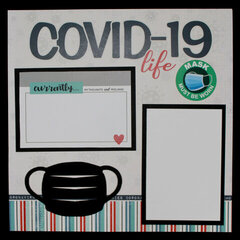 Scrapbook Customs Covid-19 Life Title Paper