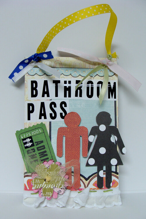 Bathroom Pass - Project Idea - Scrapbook.com