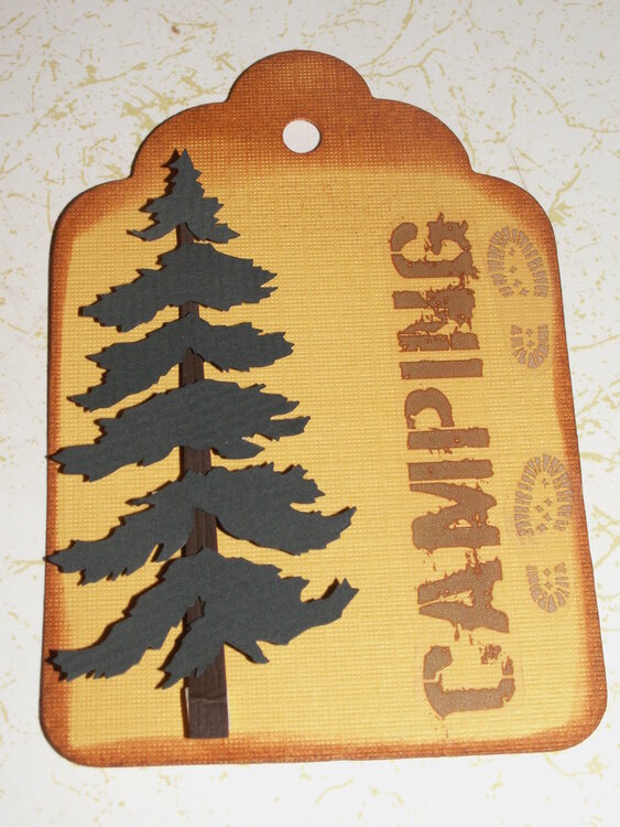 Camping Tag - Project Idea - Scrapbook.com