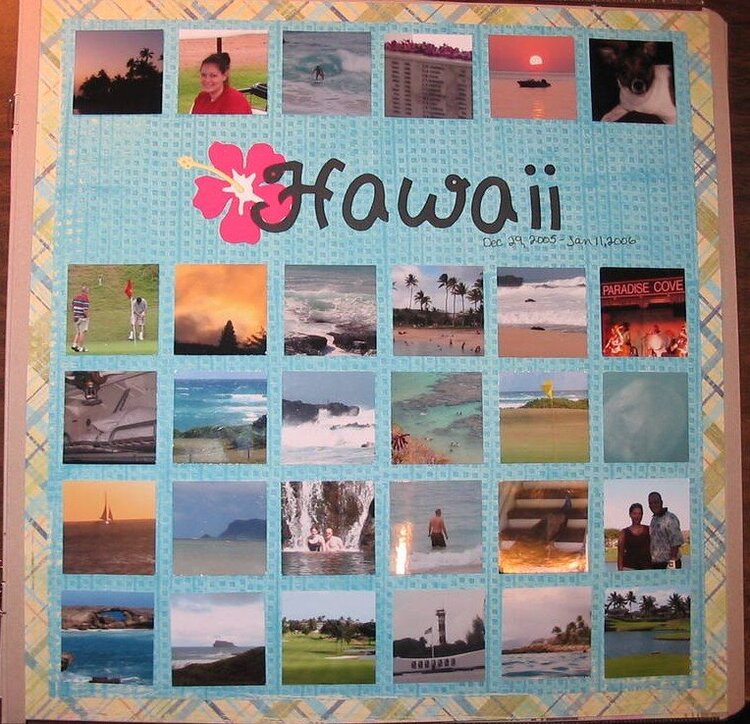 01 Hawaii album title page - Project Idea - Scrapbook.com