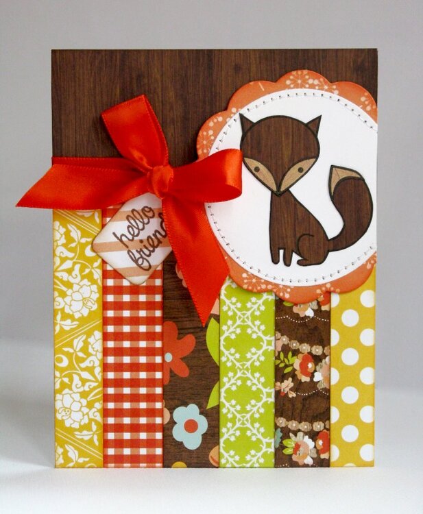 Hello Friend Fall Fox Card by Mendi Yoshikawa - Project Idea ...
