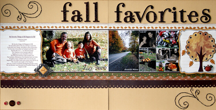 "FALL FAVORITES" ~ Full Layout - Project Idea - Scrapbook.com