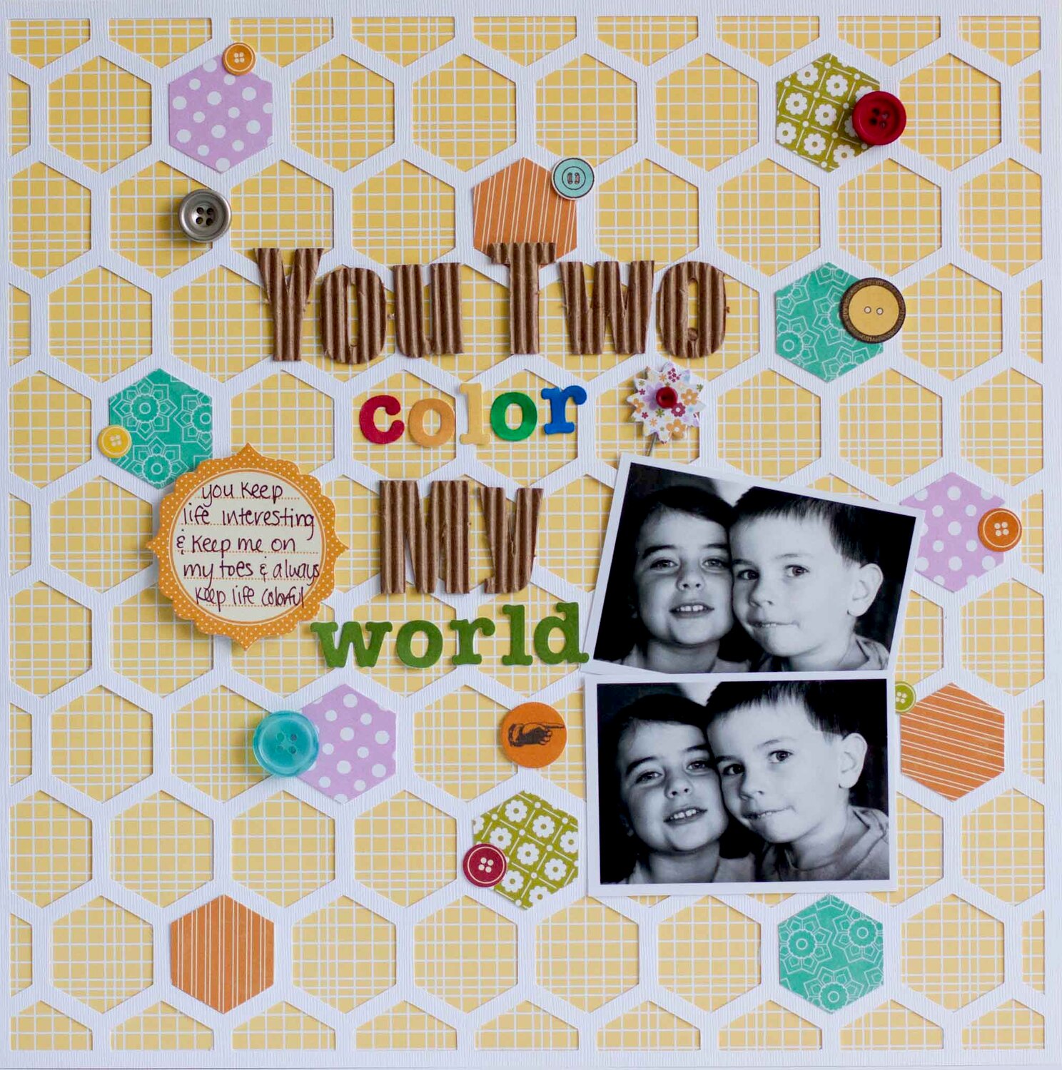 You Two Color My World - Project Idea - Scrapbook.com